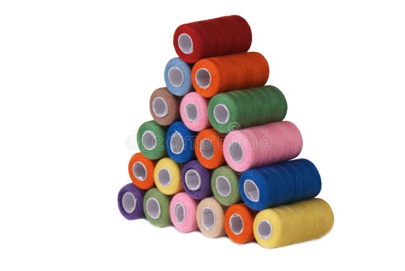 Pyramid of Threads (45 Degrees) Stock Photo - Image of hobby, fiber ...