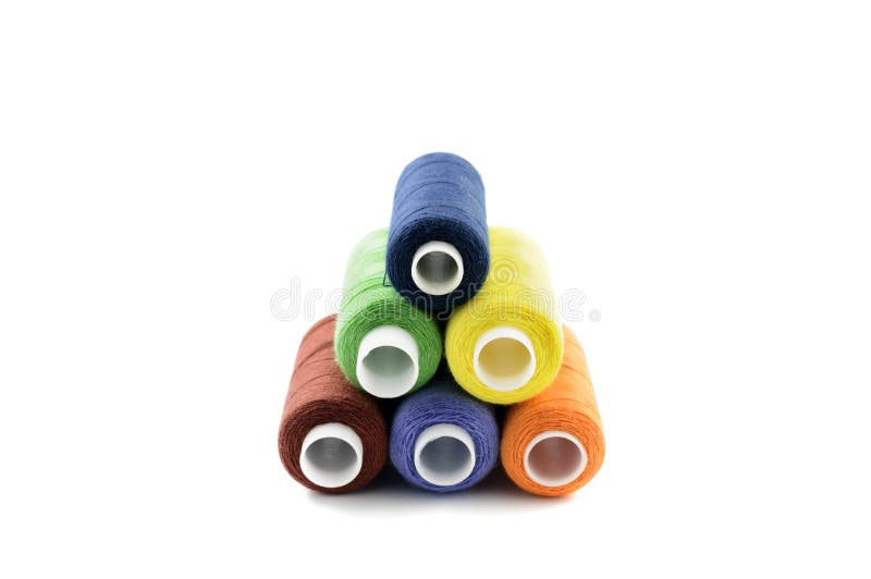 Pyramid of Threads (45 Degrees) Stock Image - Image of clothing ...