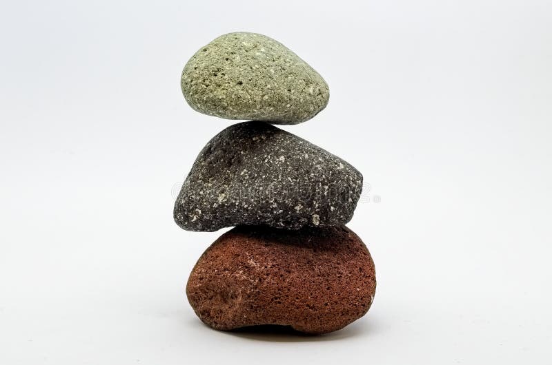 Three Balanced Color Stones Stock Photo - Image of stack, spirituality ...