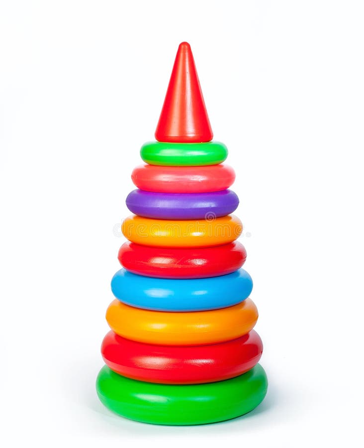 Pyramid toy stock photo. Image of plastic, build, blue - 73431496