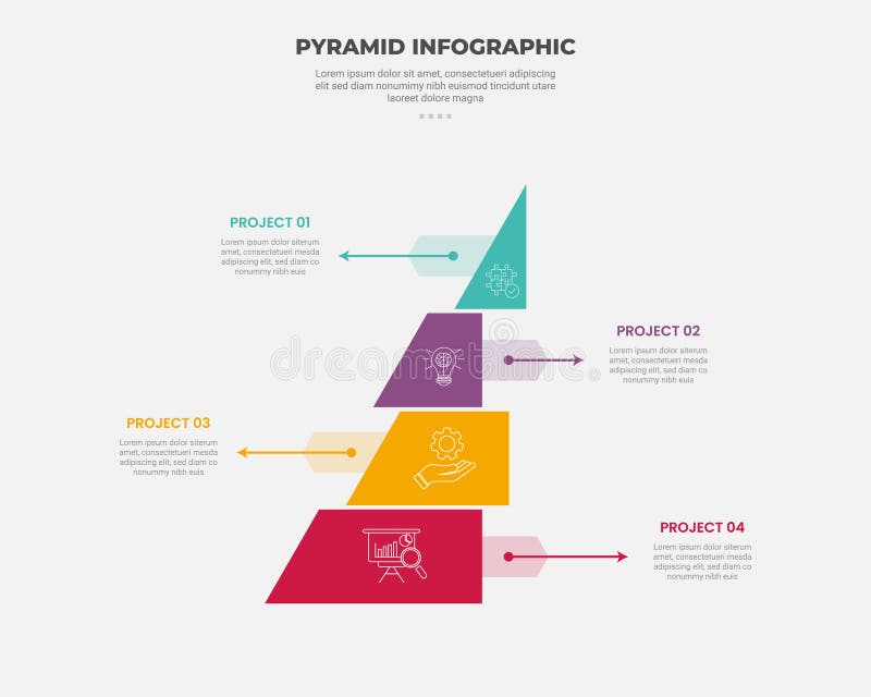 Infographics Four Options Pyramid Stock Illustrations – 241 ...