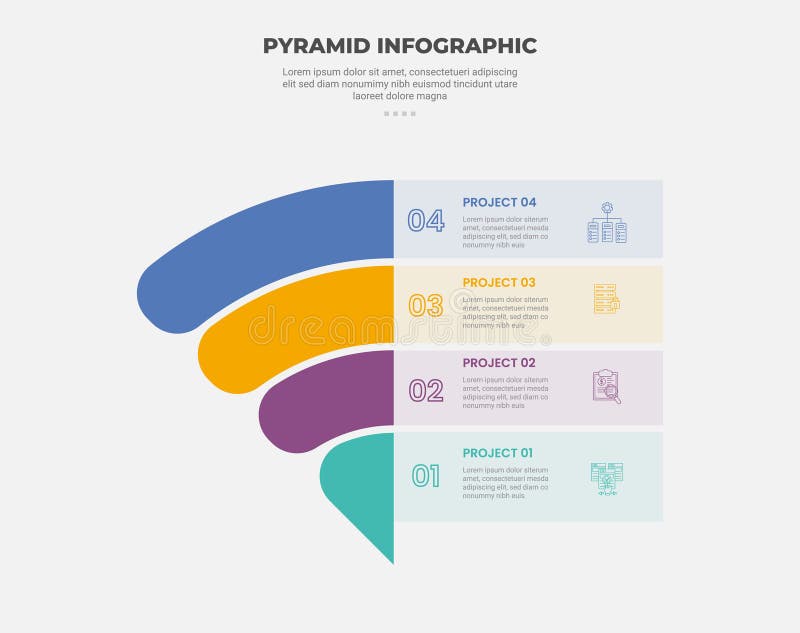 Stacked Vector Pyramid Template Stock Illustrations – 269 Stacked ...