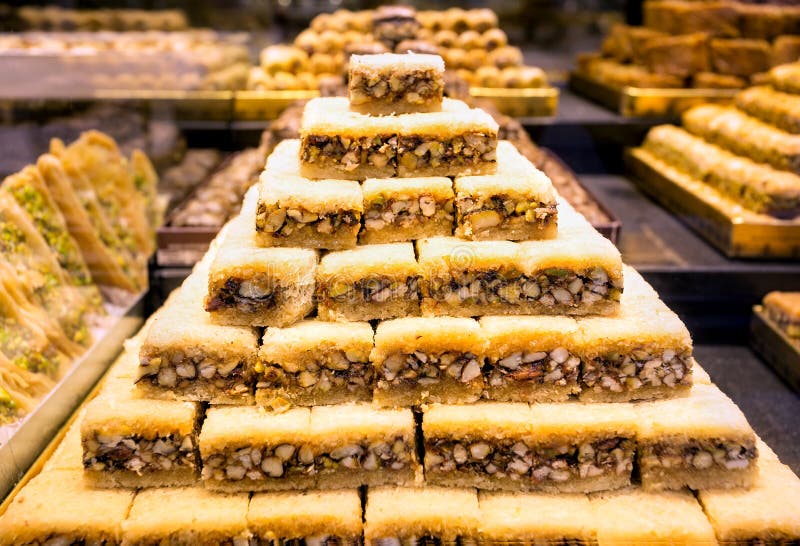 Pyramid Turkish Sweets Shop Window Stock Photos - Free & Royalty-Free ...