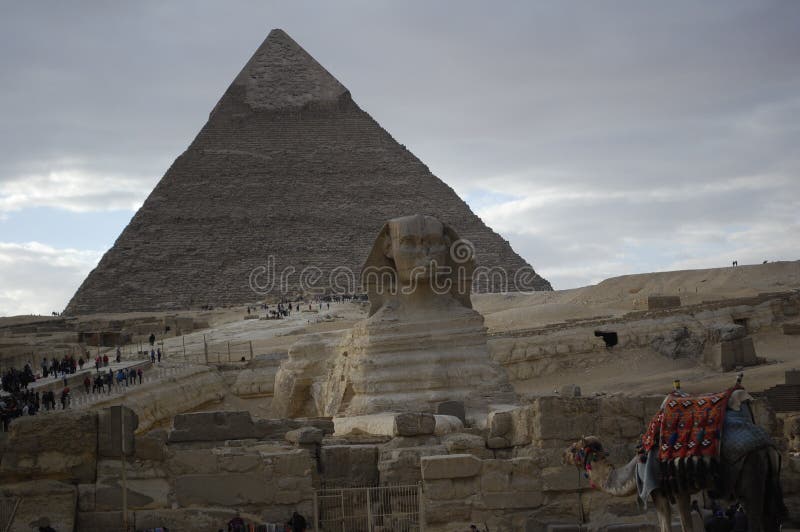 Pyramid under thick clouds editorial stock image. Image of thick ...