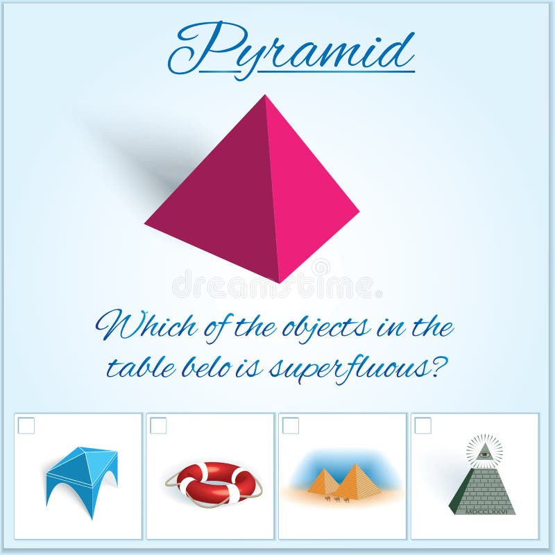Pyramid. Volumetric Geometrical Figure with Examples of Such Objects ...