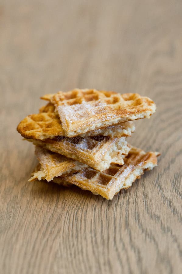 Pyramid of waffel slices stock photo. Image of crispy - 85843766