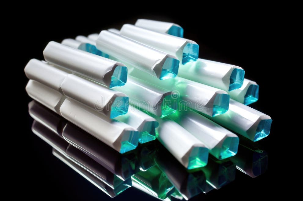 Pyramidal Stack of Fluoride Toothpaste Tubes Stock Photo - Image of ...