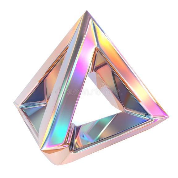 Pyramidal Structure with an Iridescent Finish Reflects a Spectrum of ...