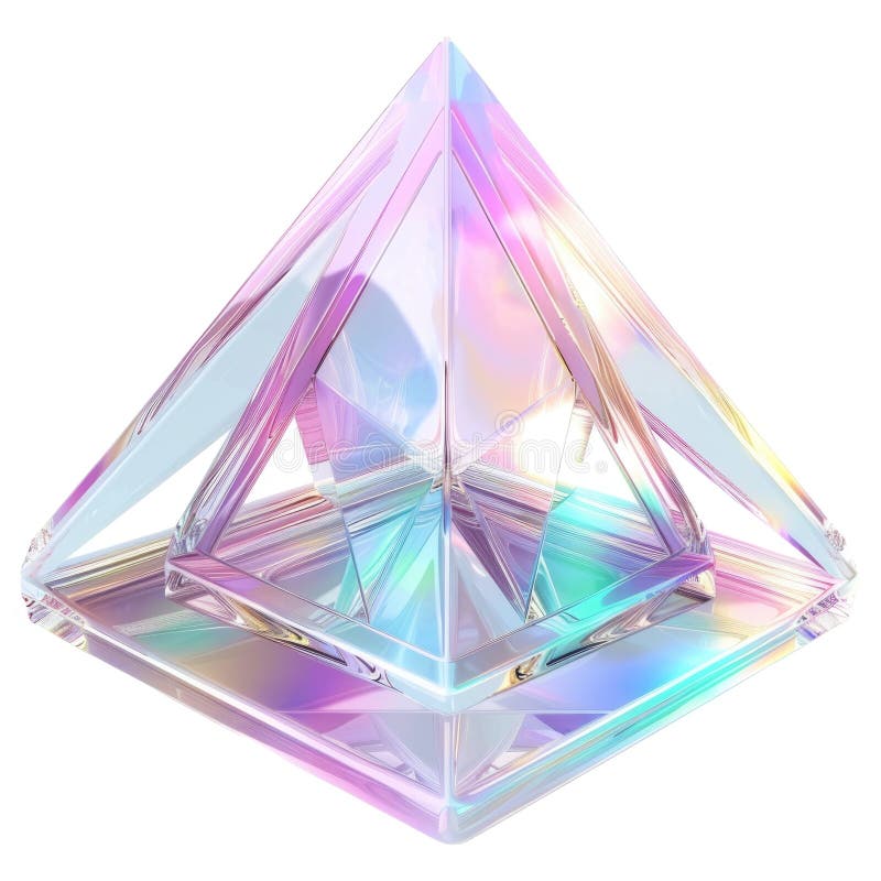 Pyramidal Structure with an Iridescent Finish Reflects a Spectrum of ...