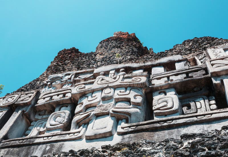 Pyramide in Belize stock photo. Image of nature, stone - 295606774