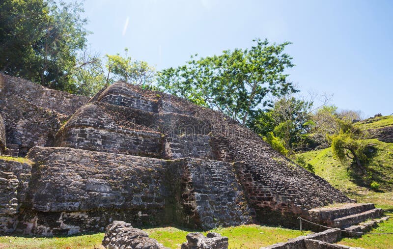 Pyramide in Belize stock photo. Image of hiking, adventure - 276729878