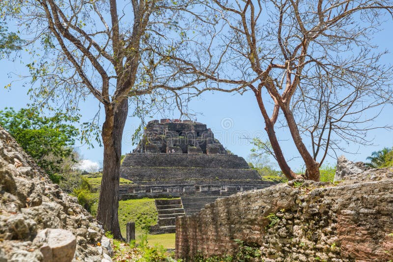 Pyramide in Belize stock photo. Image of vacation, stairs - 276729712