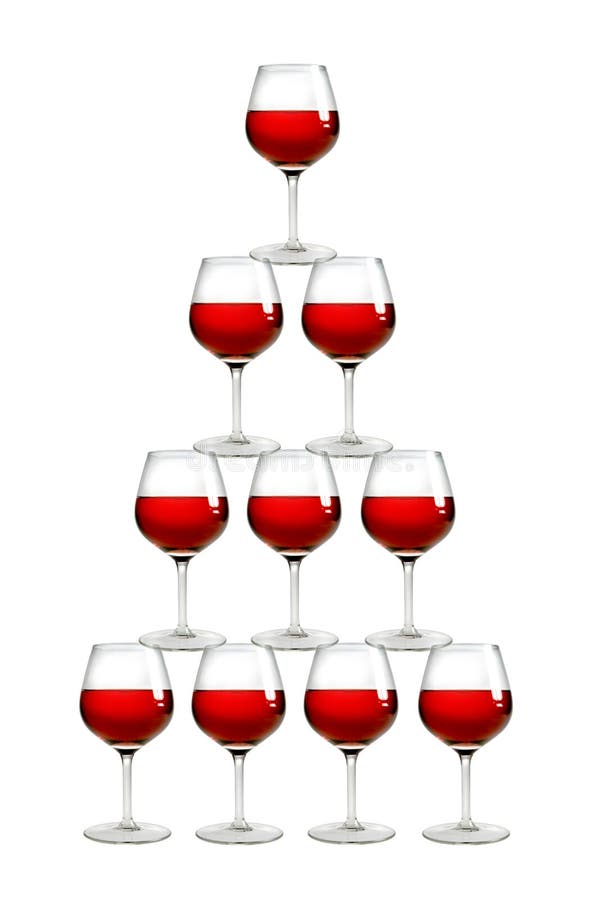 Pyramide de vin photo stock. Image of boisson, alcooliques - 16546182