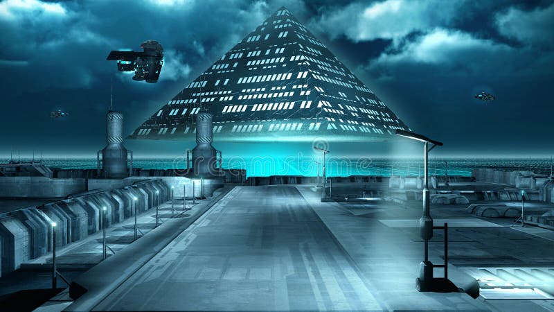 Pyramide de vol illustration stock. Illustration du usine - 55091294