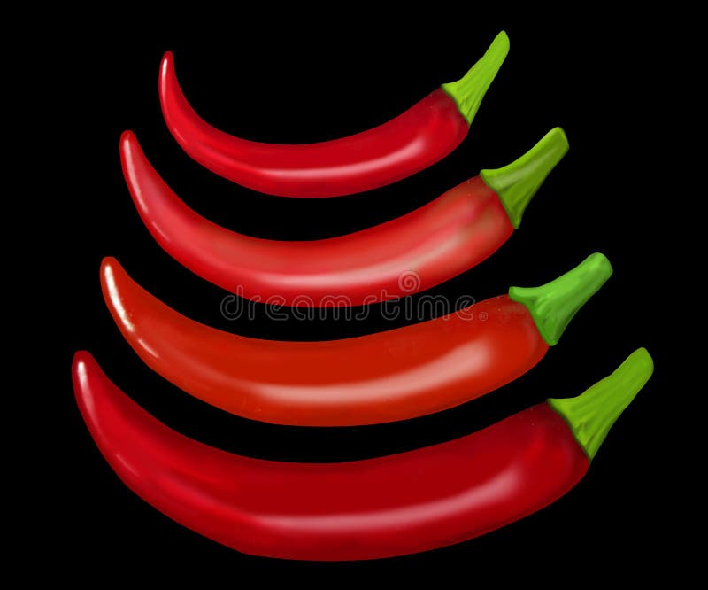 Pyramide Des Piments Rouges Image stock - Image du assaisonnement ...