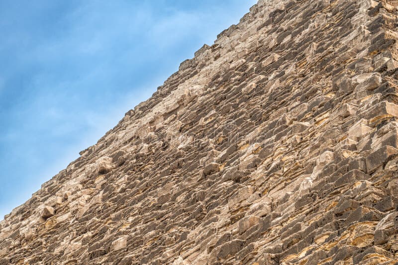 Pyramide Stone Blocks. Great Pyramid Wall. Stone Blocks in the Great ...