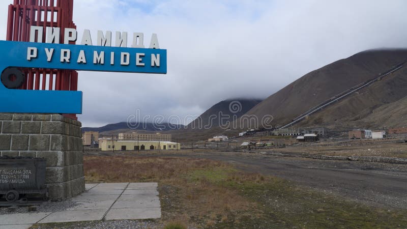 Pyramiden Settlement. Svalbard Stock Image - Image of abandoned ...