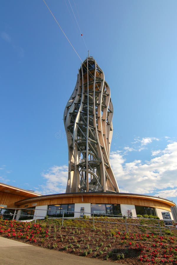 Pyramidenkogel Tower in Carinthia, Austria Editorial Photography ...