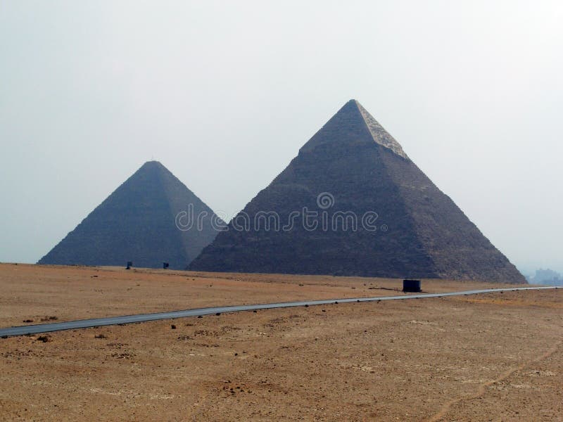 Pyramider Av Giza: Kairo Egypten Arkivfoto - Bild av geologi, värld ...