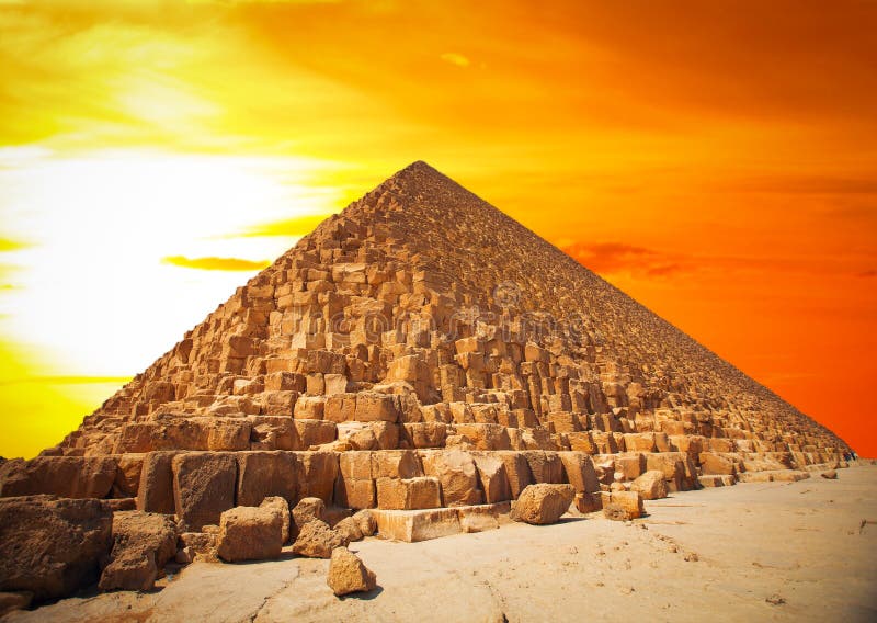 Pyramider Av Pharaohsna I Giza Fotografering för Bildbyråer - Bild av ...