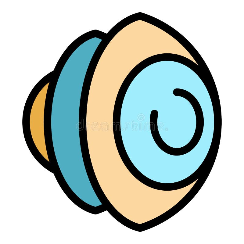 Pyramidic Eye Ball Icon Color Outline Vector Stock Vector ...