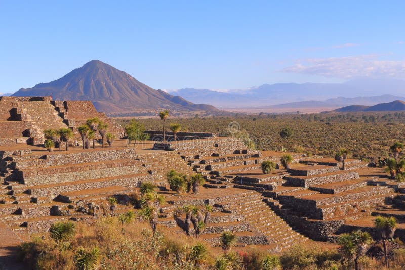 Pyramids of Cantona in Puebla XLV Editorial Stock Image - Image of ...