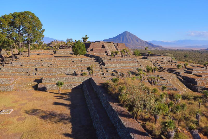 Pyramids of Cantona in Puebla XLV Editorial Stock Image - Image of ...