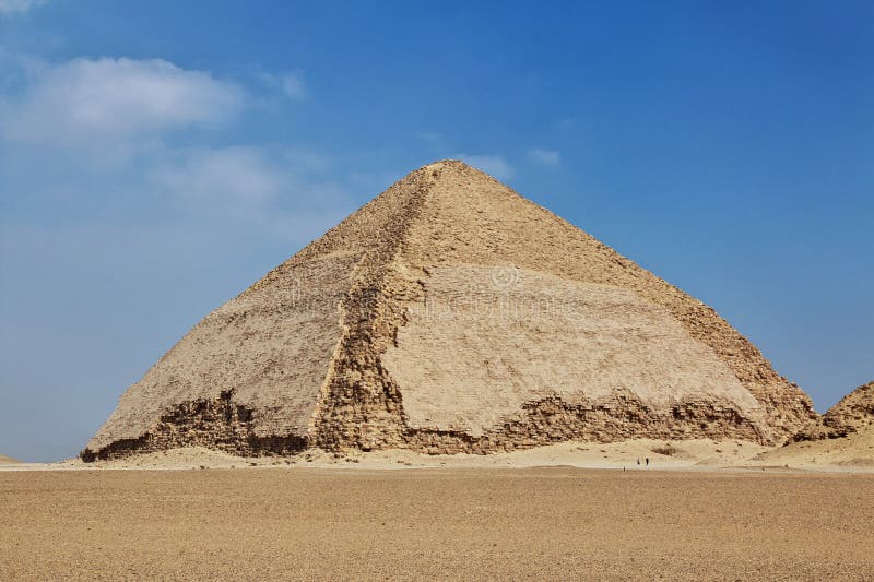 Pyramids in Dahshur, Sahara Desert, Egypt Stock Photo - Image of ...