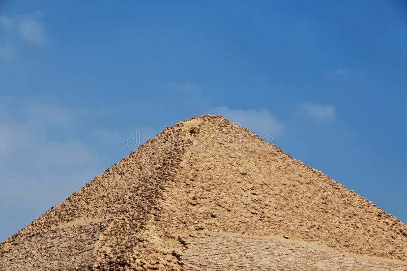 Pyramids in Dahshur, Sahara Desert, Egypt Stock Photo - Image of ...