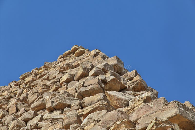 Pyramids in Dahshur, Sahara Desert, Egypt Stock Photo - Image of ...