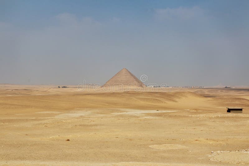 Pyramids in Dahshur, Sahara Desert, Egypt Stock Photo - Image of ...