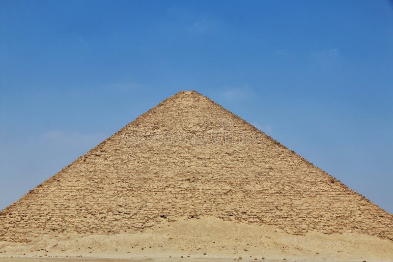 Pyramids in Dahshur, Sahara Desert, Egypt Stock Image - Image of ...