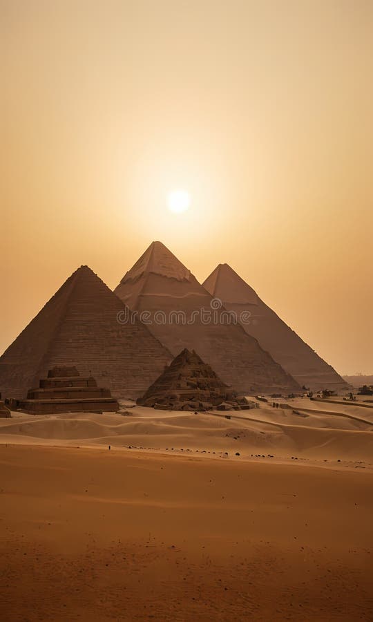 The Great Pyramids in Daylight Stock Image - Image of pyramids, ancient ...