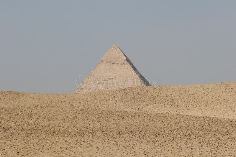 The Pyramids of Egypt Side by Side in the Middle of Desert Sand with ...