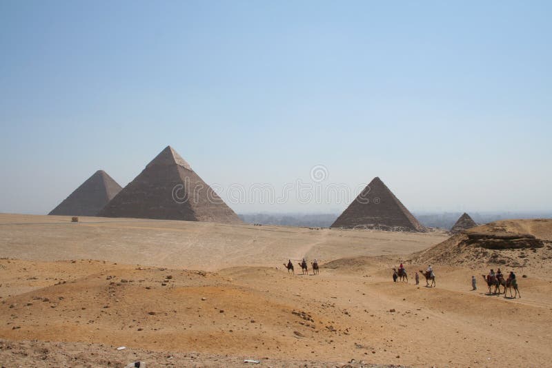 The pyramids in gaza stock photo. Image of pyramid, king - 6111642
