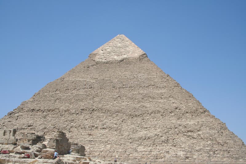 The pyramids in gaza stock photo. Image of landmark, ancient - 6112512