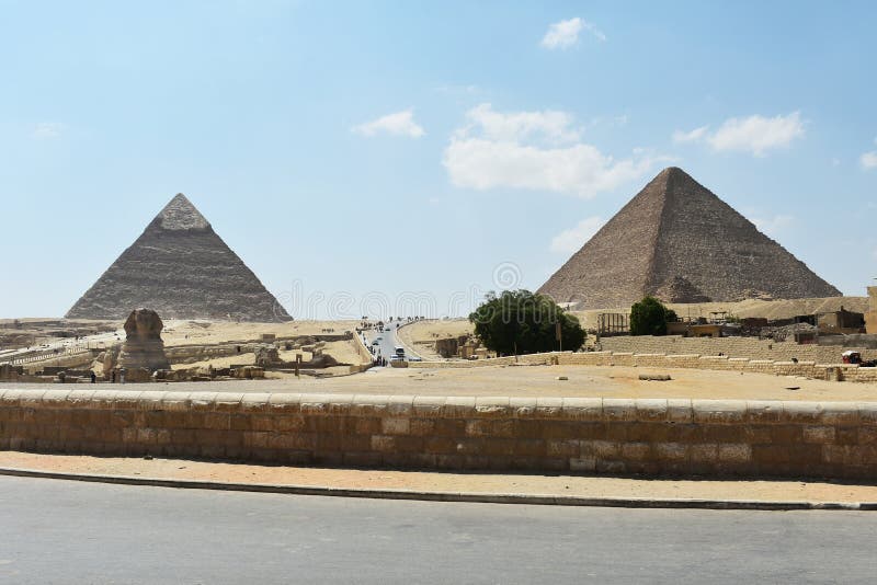Giza Pyramid Complex, Cairo, Egypt Stock Photo - Image of building ...