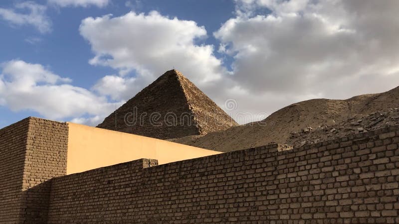 The Great Pyramid of Giza in Egypt. Stock Photo - Image of burial ...