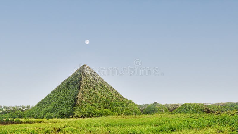 Pyramids in Green Surroundings Stock Image - Image of historical, egypt ...