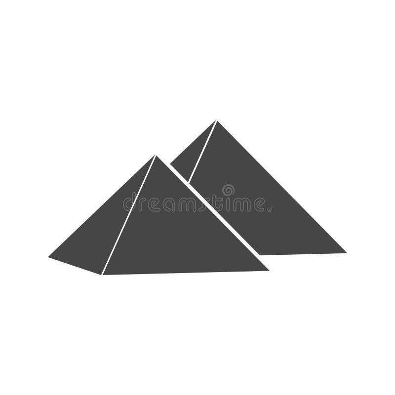Pyramids icon stock vector. Illustration of horizontal - 97732724