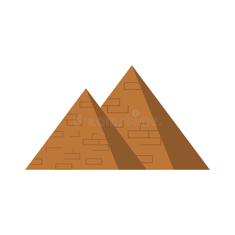 Pyramids Landmark Illustration Stock Vector - Illustration of outdoors ...