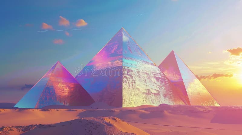 The Pyramids Seem To Come Alive with Their Multitude of Vivid Colors ...
