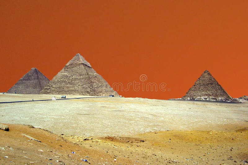 Ancient pyramids in sunset stock image. Image of dawn - 38239259