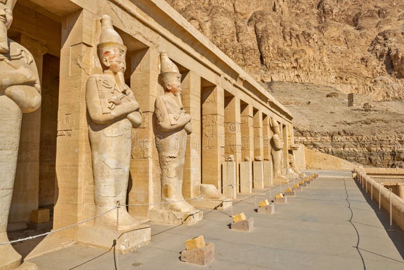 Pyramids and Temples Around Cairo and Luxor Egypt Stock Photo - Image ...