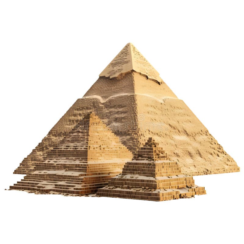 Pyramids on Transparent Background - Ai Generated Stock Illustration ...