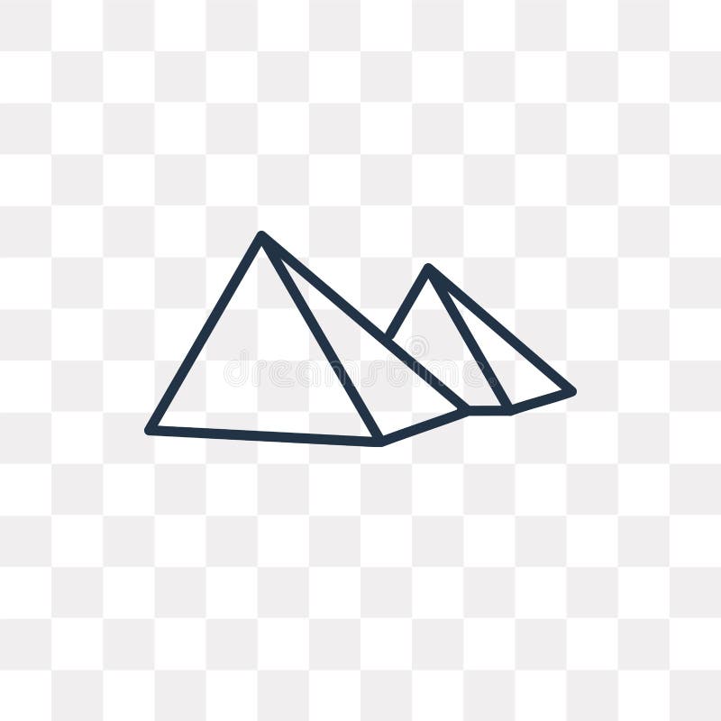 Pyramids Icon Vector Isolated on White Background, Pyramids Sign Stock ...