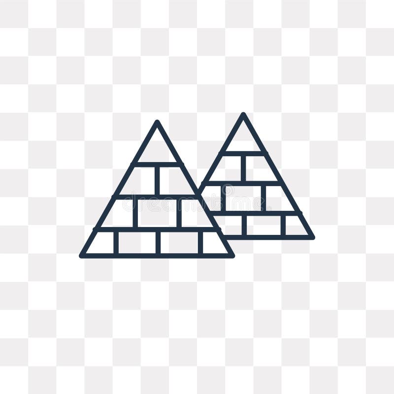 Pyramids Icon Vector Isolated on White Background, Pyramids Sign Stock ...