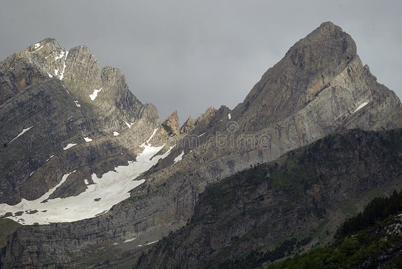 The Pyranees stock image. Image of peaks, rugged, spring - 23815