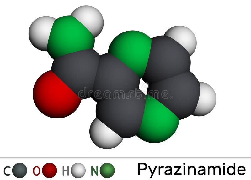 Pyrazinamide, Molecule. it is Antituberculosis Agent Used As a ...