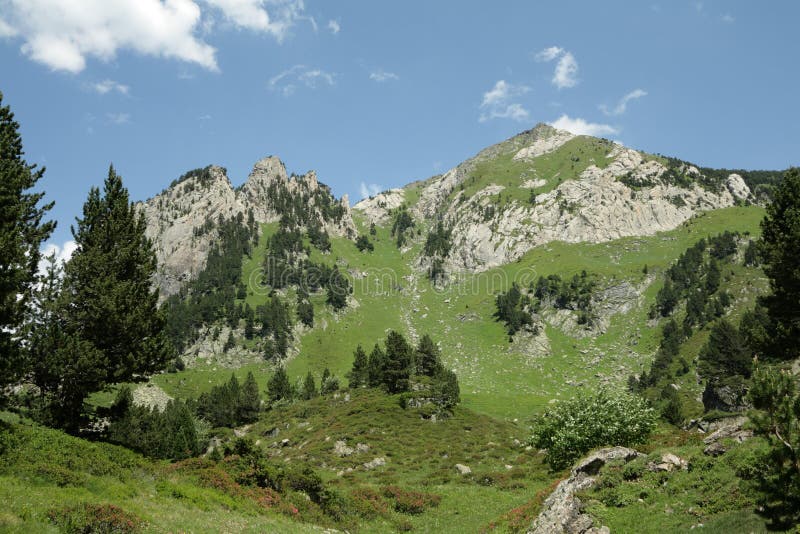 Pyrenean Mountains in Ariege, France Stock Image - Image of season ...